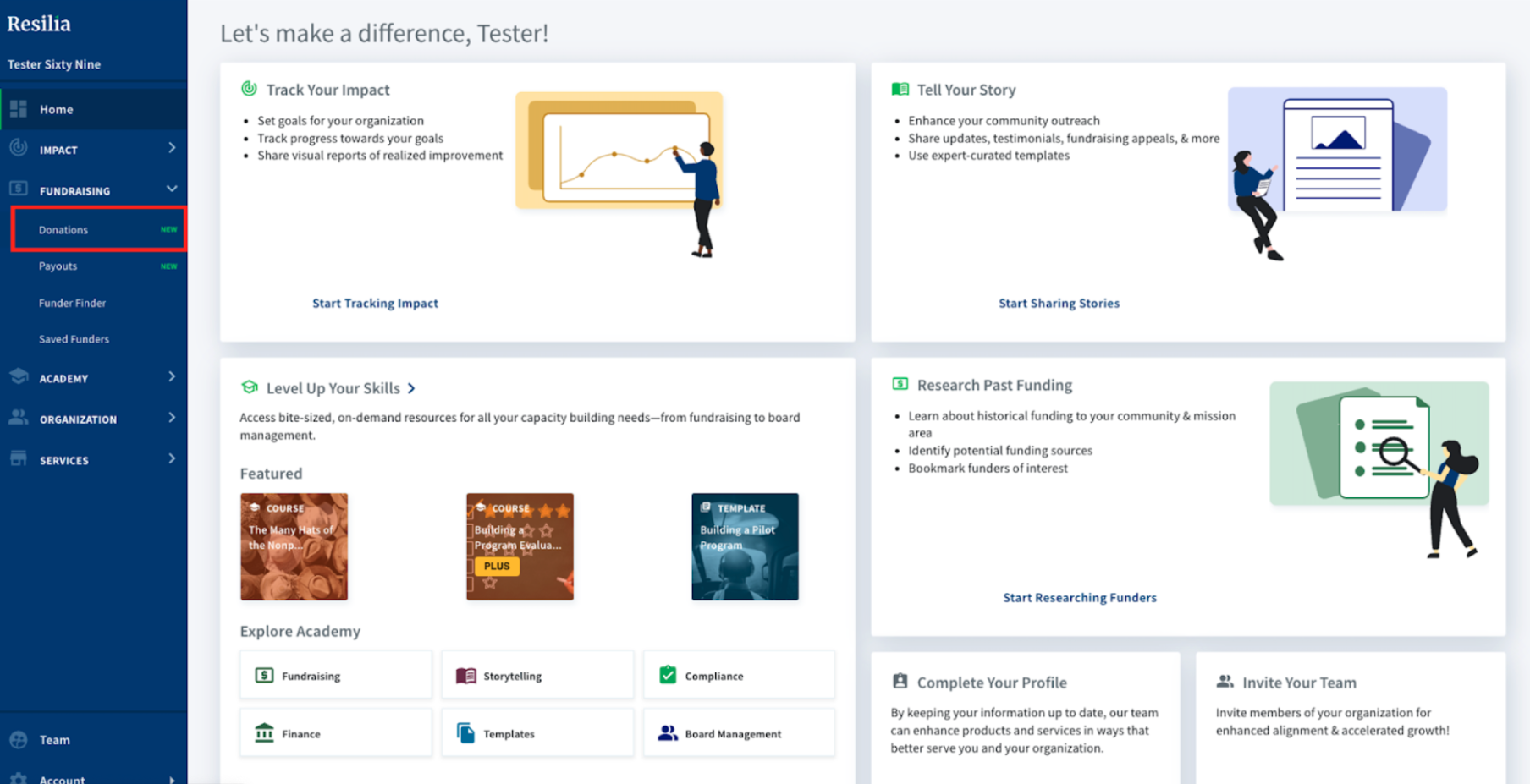 How do I set up donations?